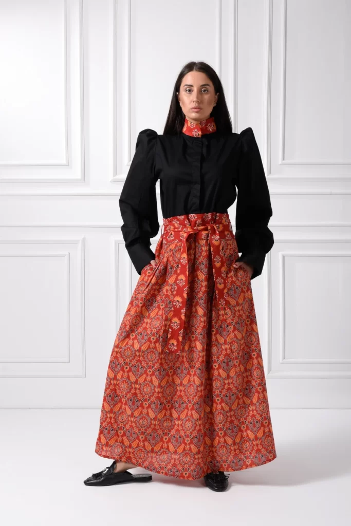 Maleha Black-Red Dress | Amal Eid